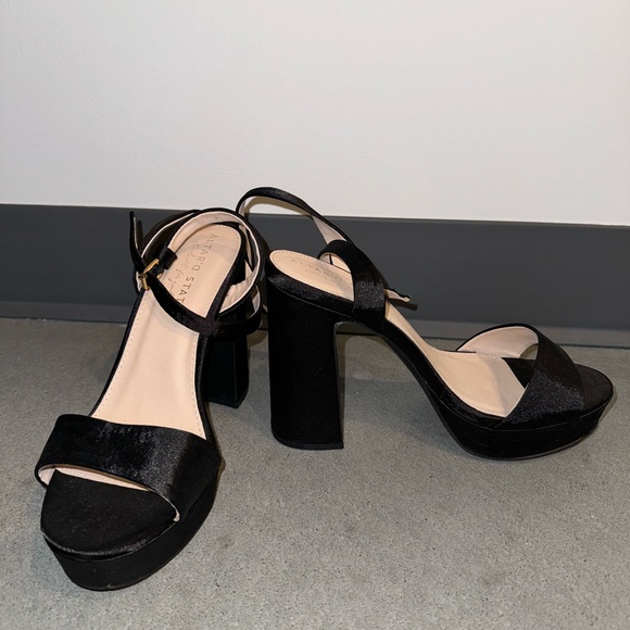 Altar'd State | Shoes | Altard State Black Satin Shoes | Poshmark